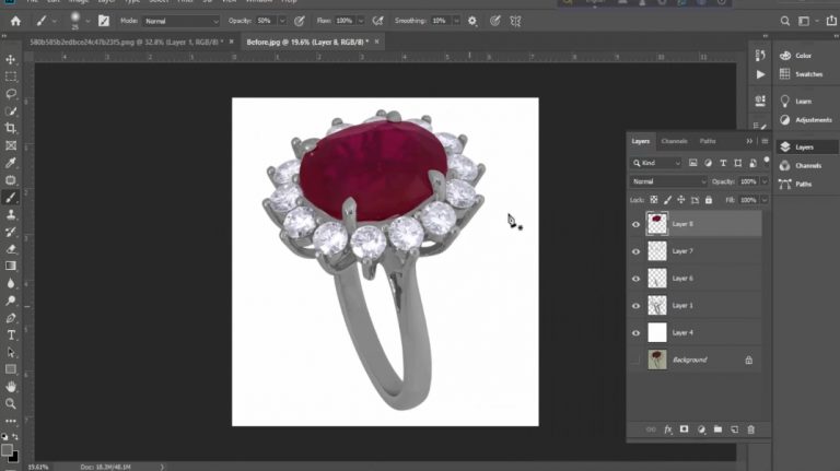How to Retouch Jewellery | Free Adobe Photoshop Tutorial