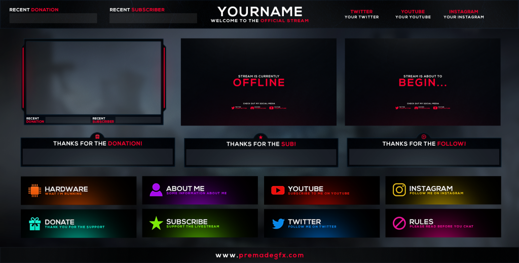 Twitch Stream Overlay | All you need to know in Graphics Arena