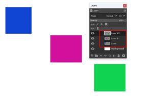 select multiple layers in GIMP